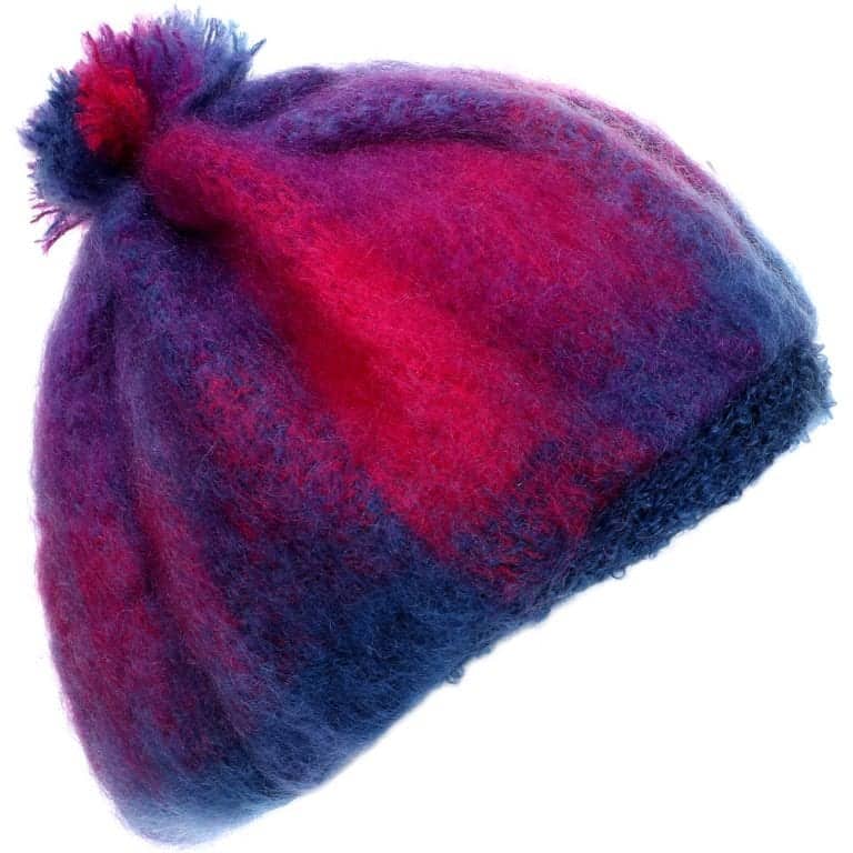 Peaked Mohair Cap - Donegal Design