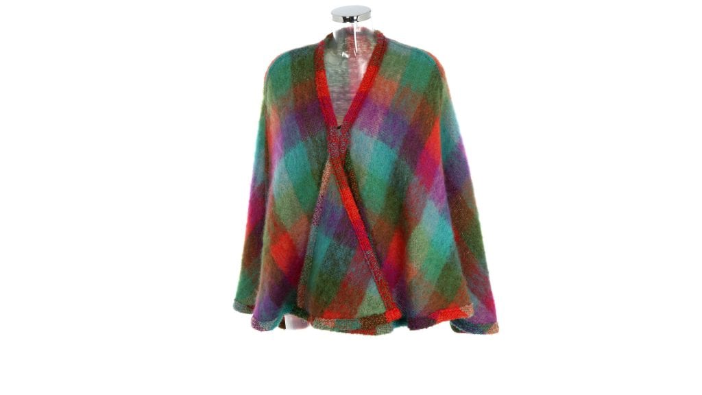Mohair Circular Cape Wrap - Donegal Design